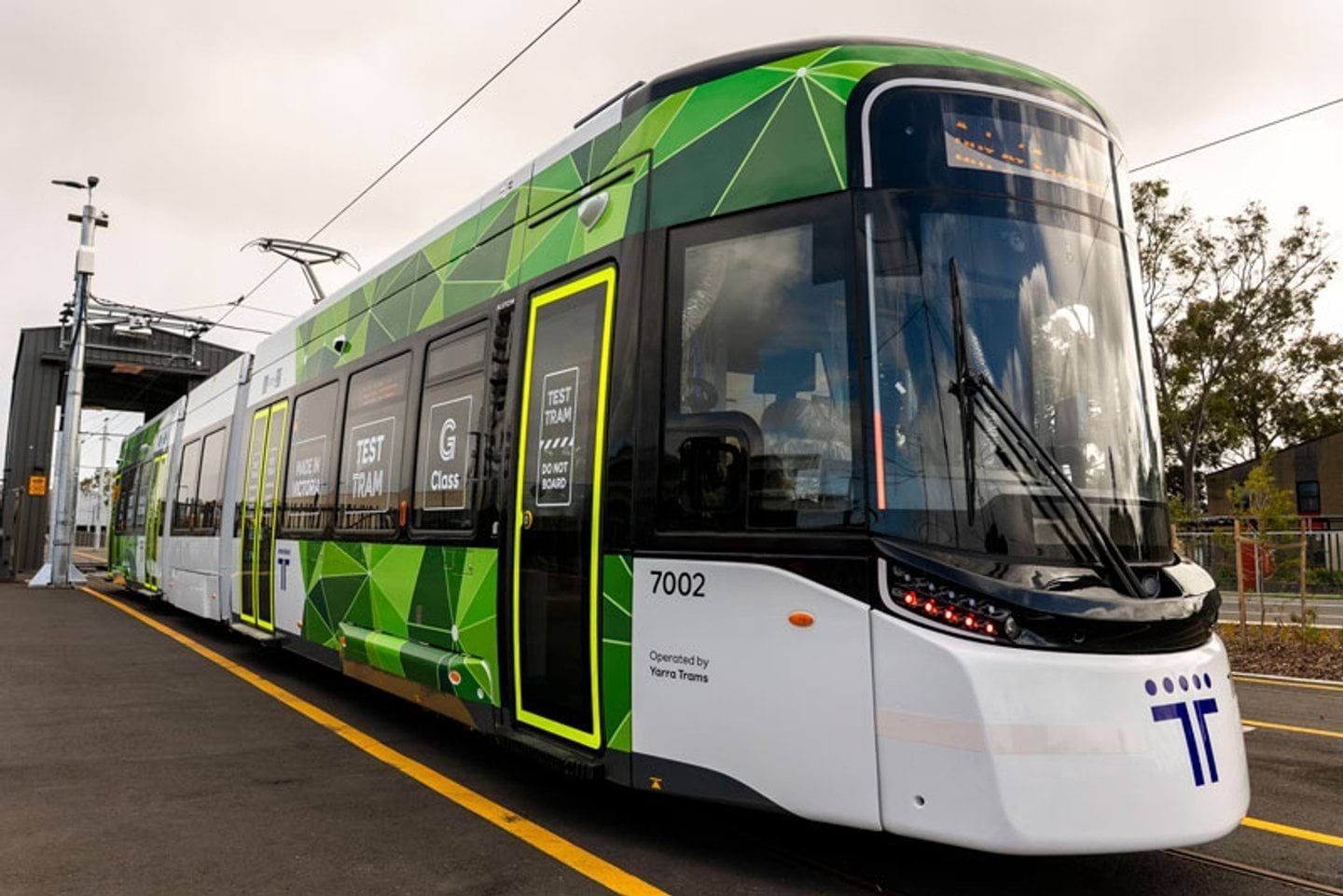 FIRST G CLASS TRAM ARRIVES AT MELBOURNE'S NEW TRAM DEPOT - Danny Pearson MP